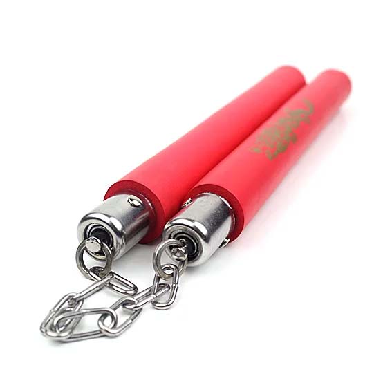 Red foam chain nunchaku