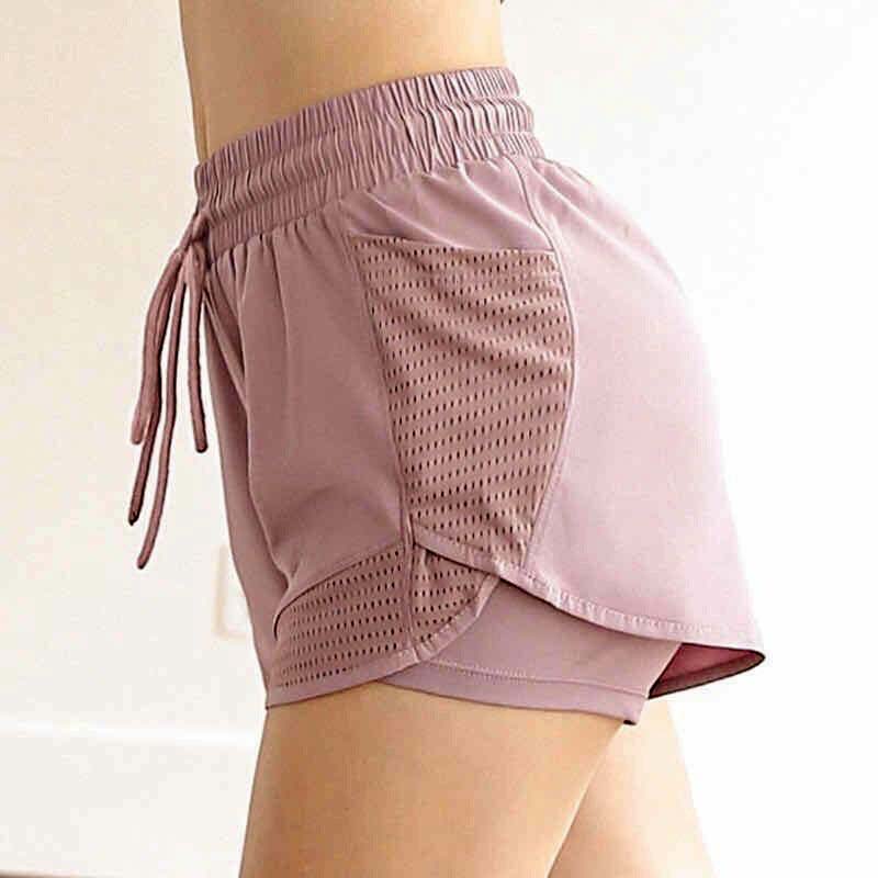 Short de sport femme 2 en 1