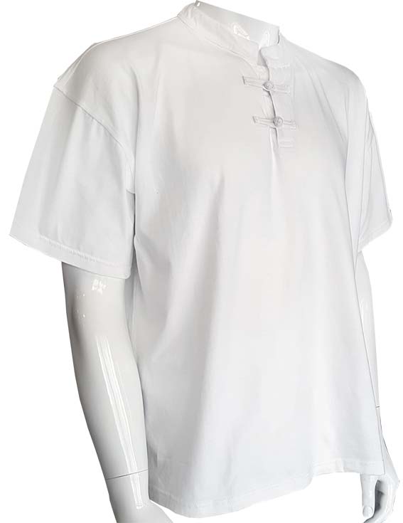 Tee Shirt col mao noir ou blanc